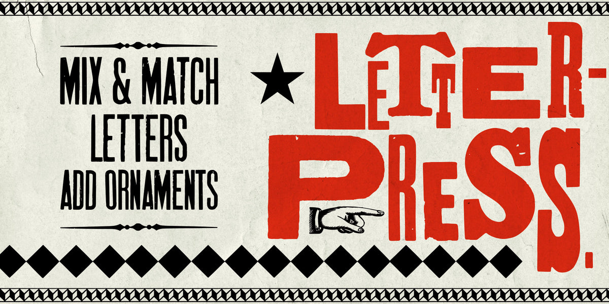 Letterpress Font Collection – Misprinted Type